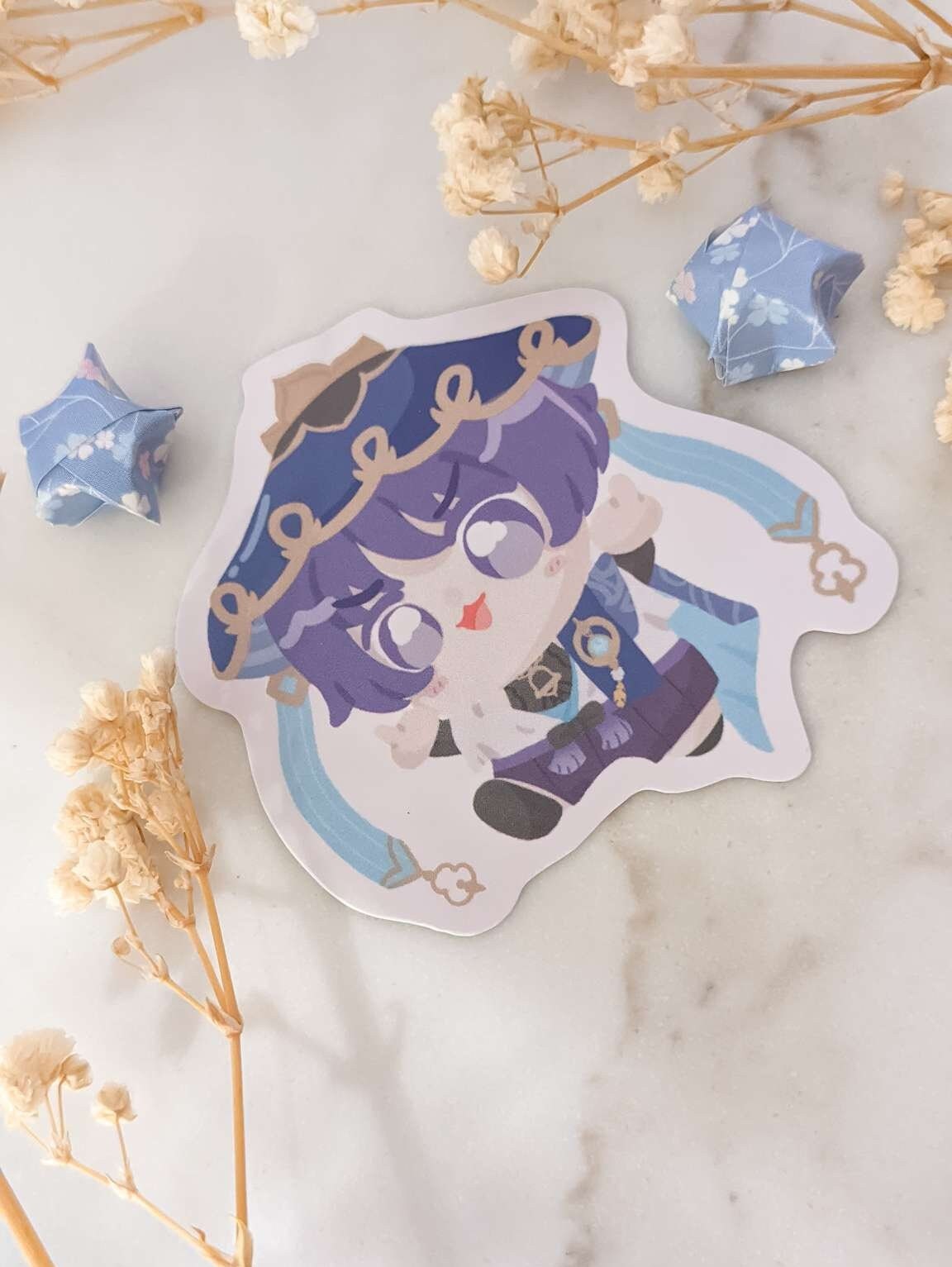 Genshin Impact Middle Finger Stickers Naughty Anemo Boys: - Etsy