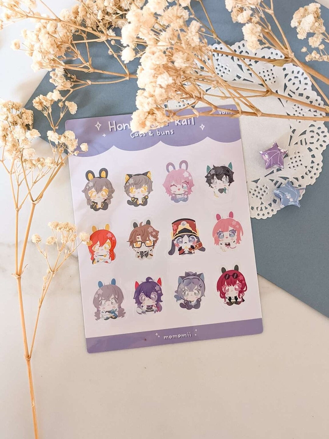 Honkai: Star Rail Sticker Sheet Vol. 1 - Stelle, Caelus, March 7th, Dan ...