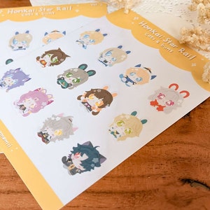 Honkai: Star Rail Sticker Sheet Vol. 2 Gepard Serval Lynx - Etsy
