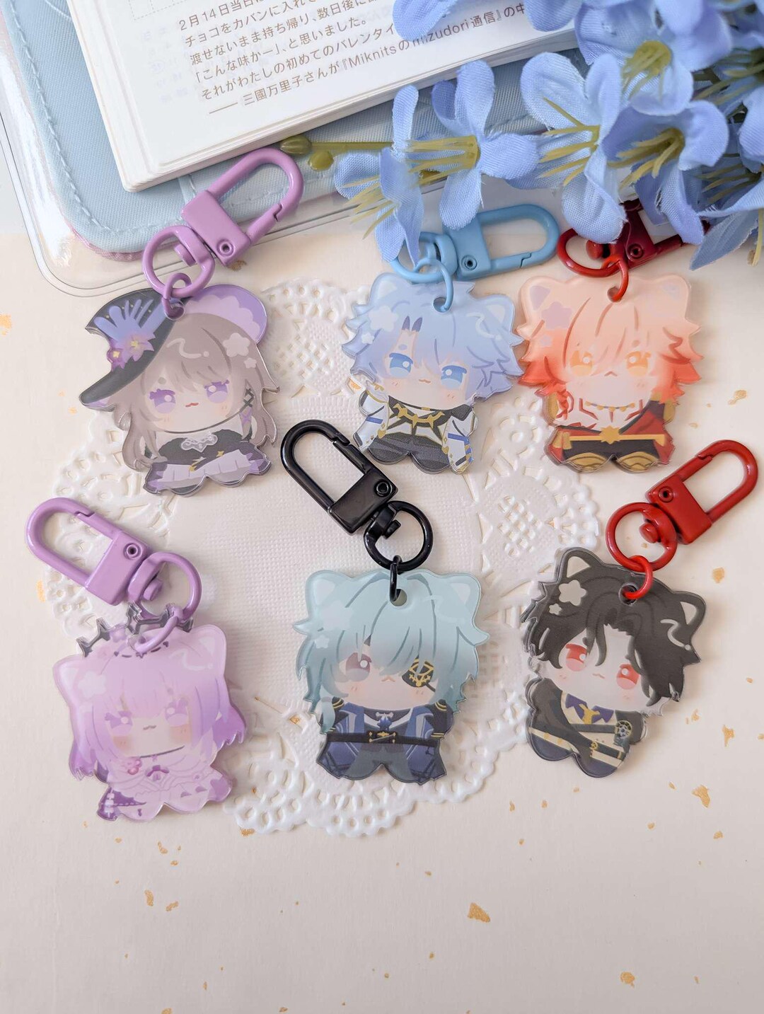 Honkai: Star Rail Amphoreus Acrylic Charms - the Herta, Phainon, Mydei ...