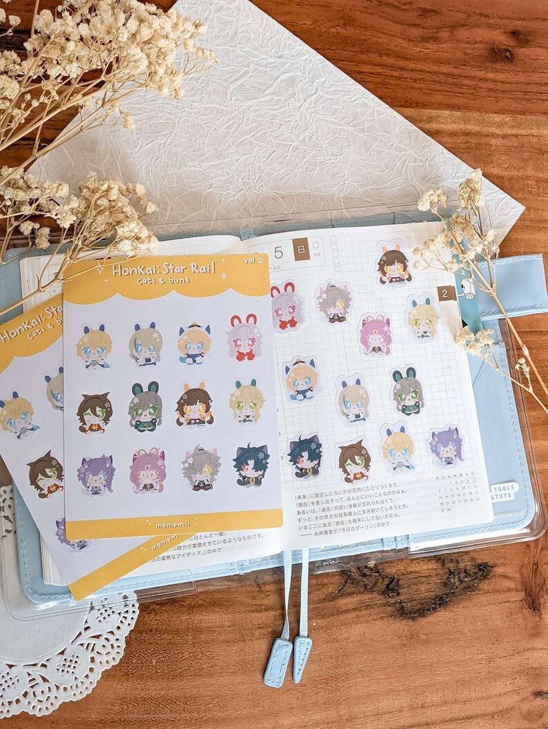 Honkai: Star Rail Sticker Sheet Vol. 2 Gepard Serval Lynx - Etsy