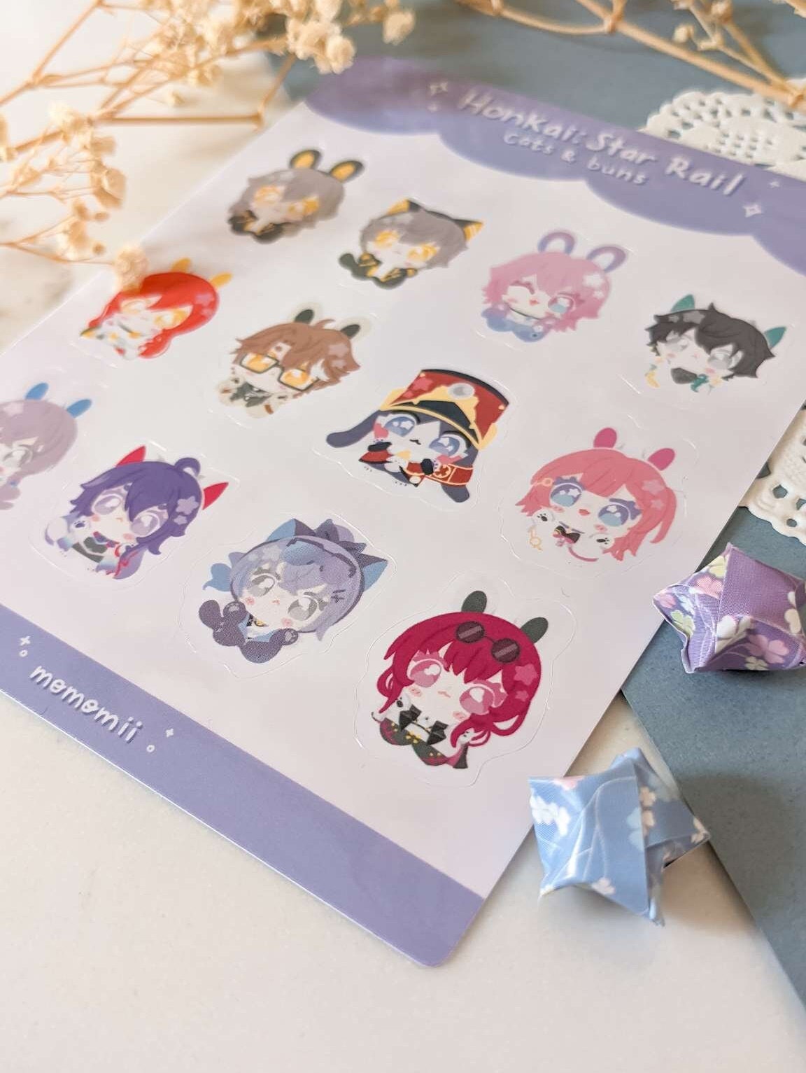 Honkai: Star Rail Sticker Sheet Vol. 1 Stelle Caelus March - Etsy