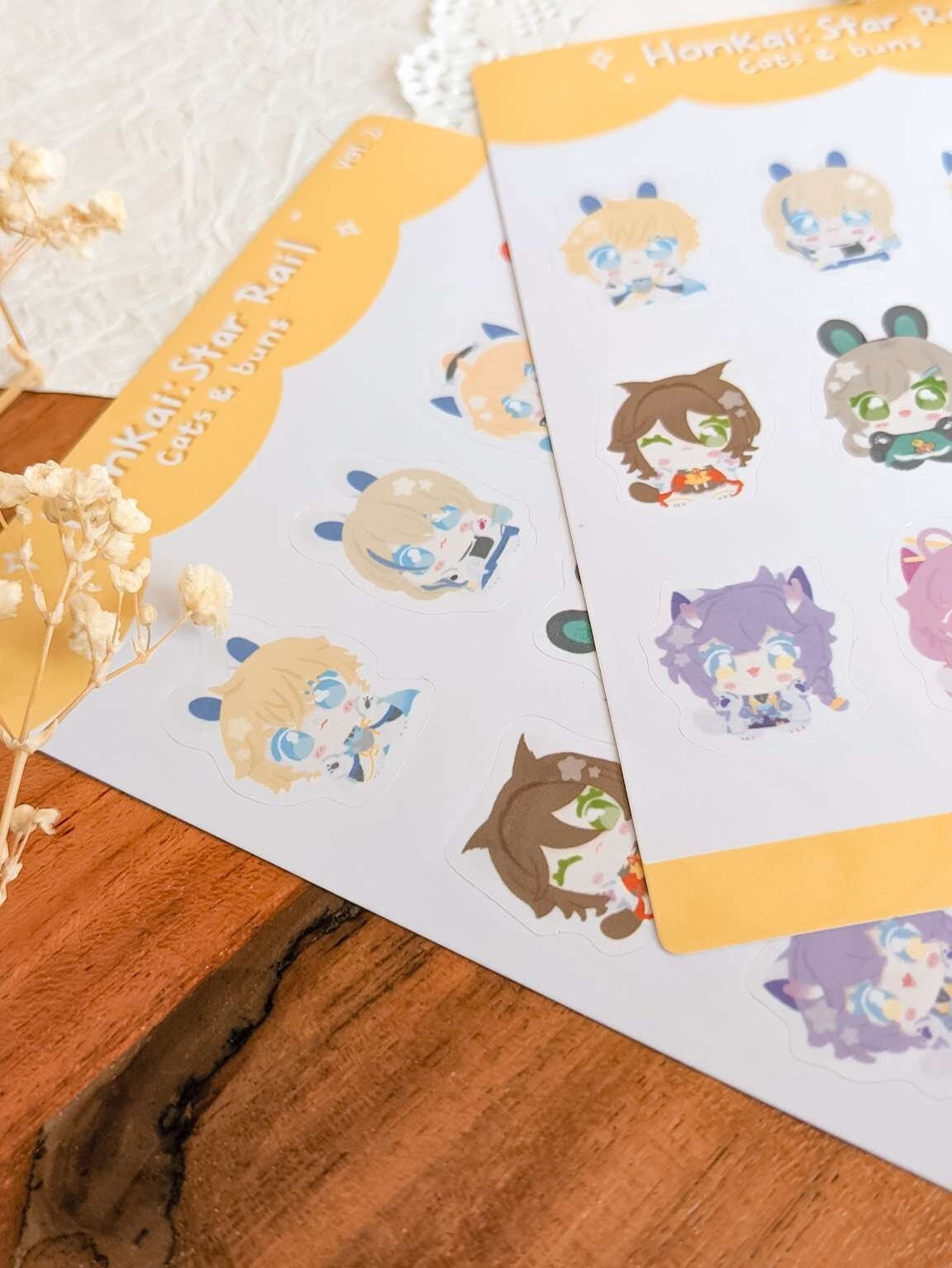 Honkai: Star Rail Sticker Sheet Vol. 2 Gepard Serval Lynx - Etsy