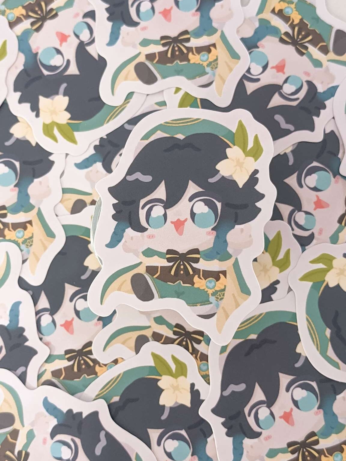 Genshin Impact Middle Finger Stickers Naughty Anemo Boys: - Etsy