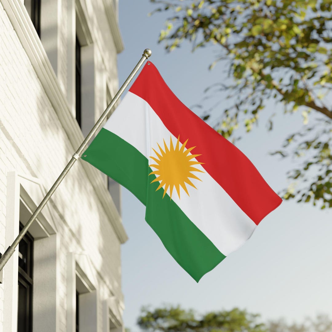 Kurdistan Flag | Kurdish Flag With Sun Emblem | Kurdistan Independence ...