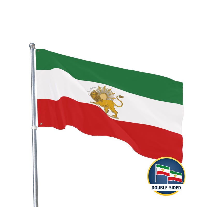 Sun and Lion Persian Flag - Etsy UK