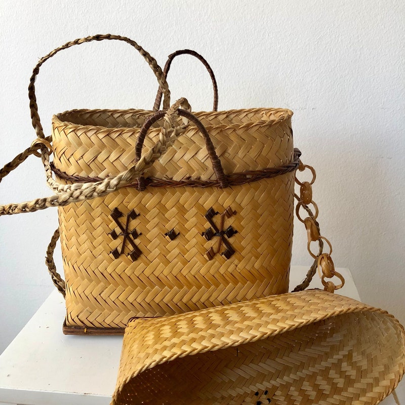 Basket Backpack - Etsy