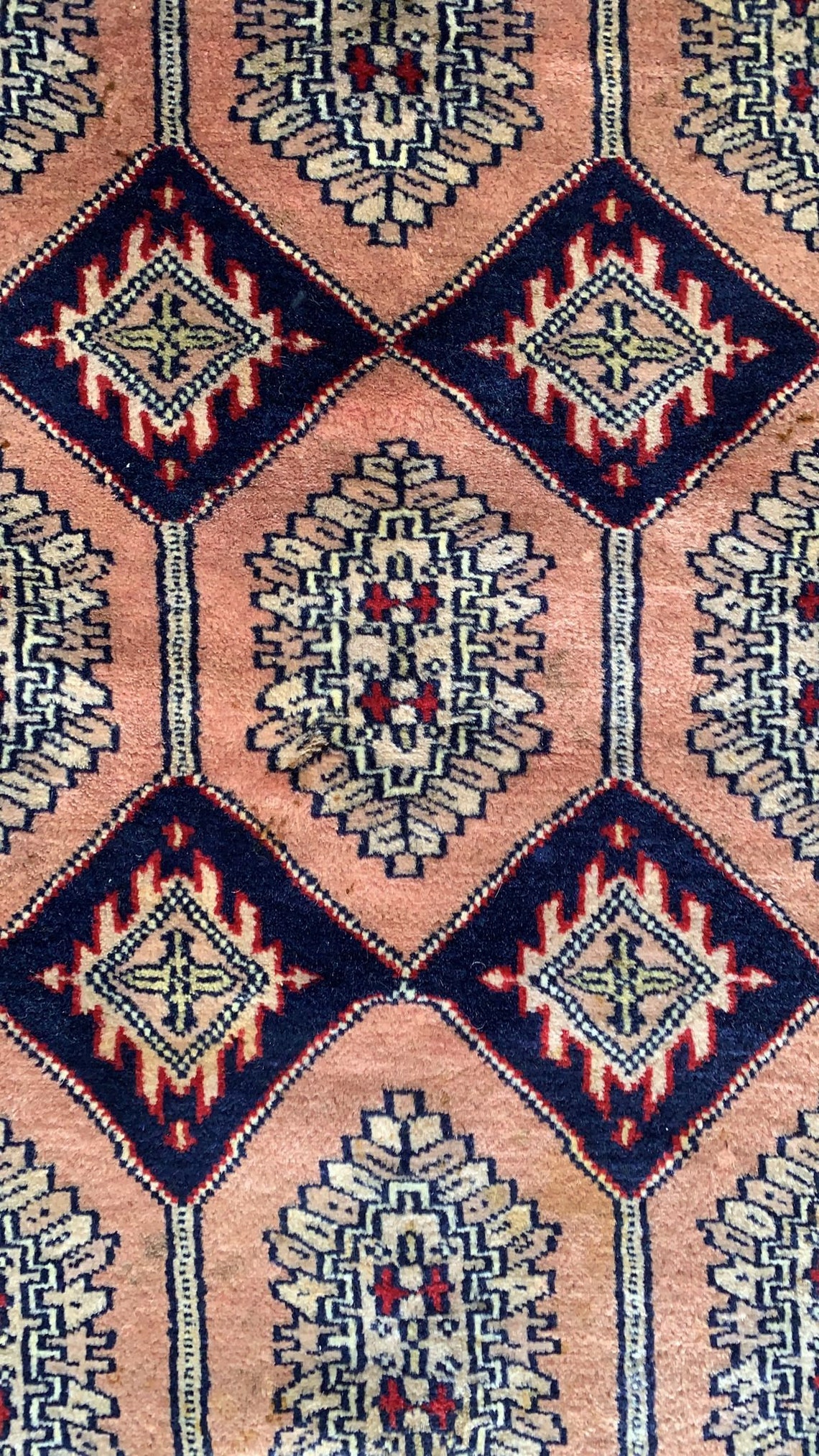 4x2.5 Pink Persian Rug Distressed Rug Vintage Rug Romantic - Etsy