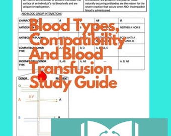 Blood Administration Cheat Sheet - Etsy