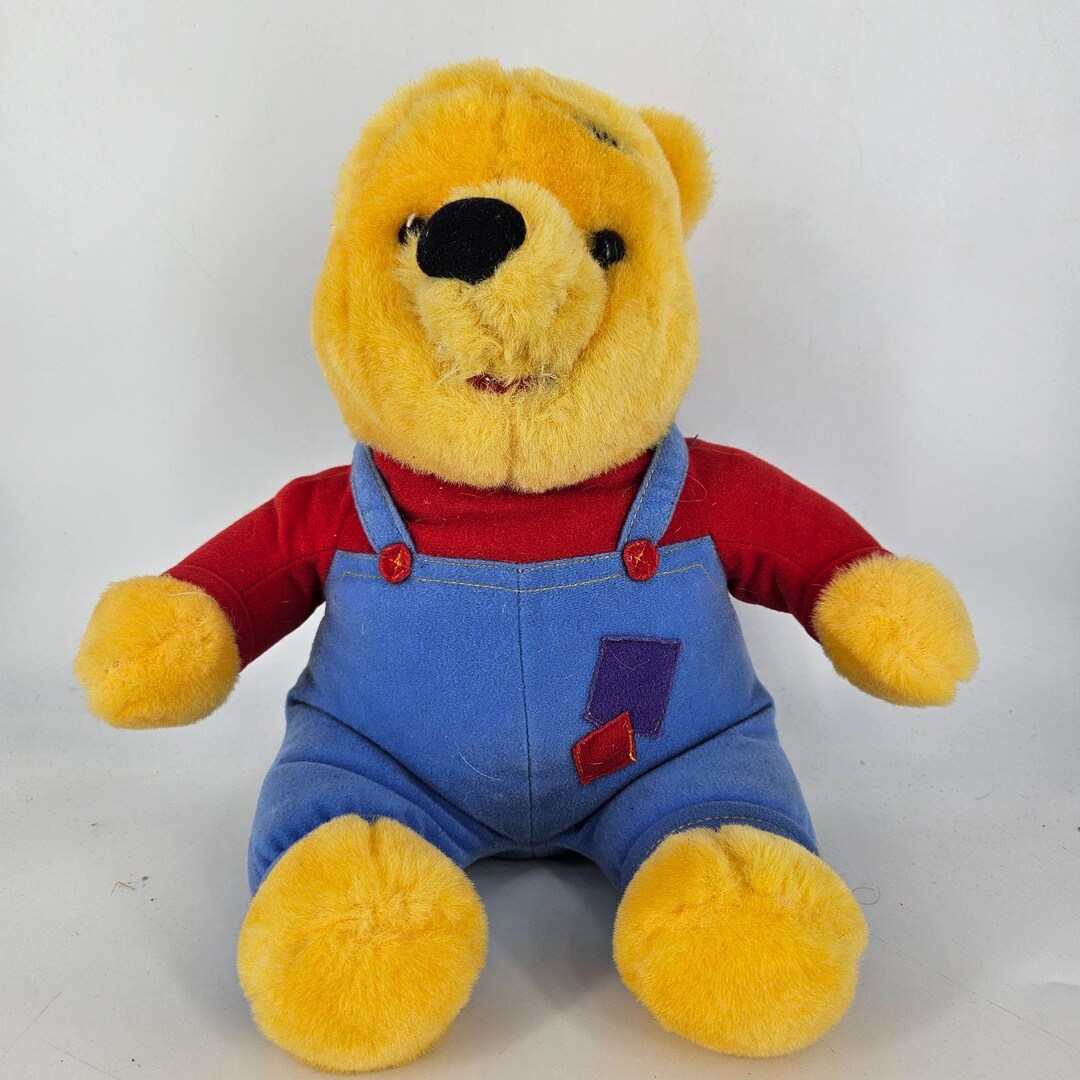 Winnie Pooh Bear Hug Wiggle Disney Stuff Plush Animal Talking 1997 ...
