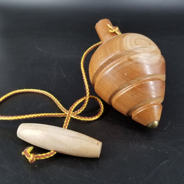 Wooden Spinning Top - Etsy