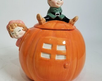 Ceramic Fall Cookie Jar - Etsy