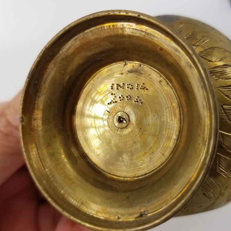 Vintage Brass Oil Lamp Incense Burner Tea Water Pot Carafe Pitcher ...