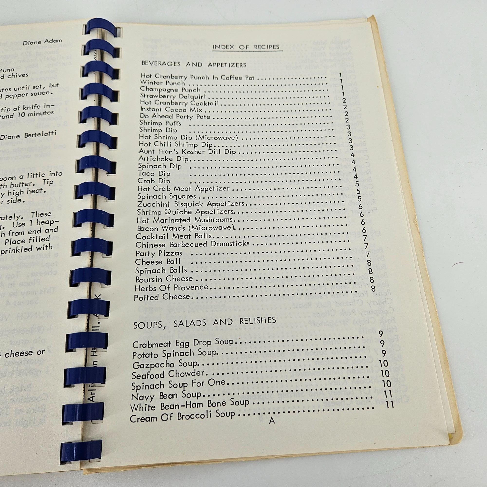 Vint 1980s Recipe Cookbook Nurse Club Arlington Heights Illinois ...