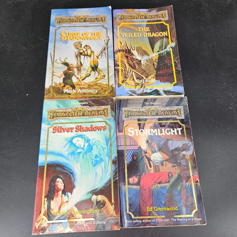 Forgotten Realms Harpers 11-14 Fantasy Dungeons Dragons Paperback Book ...