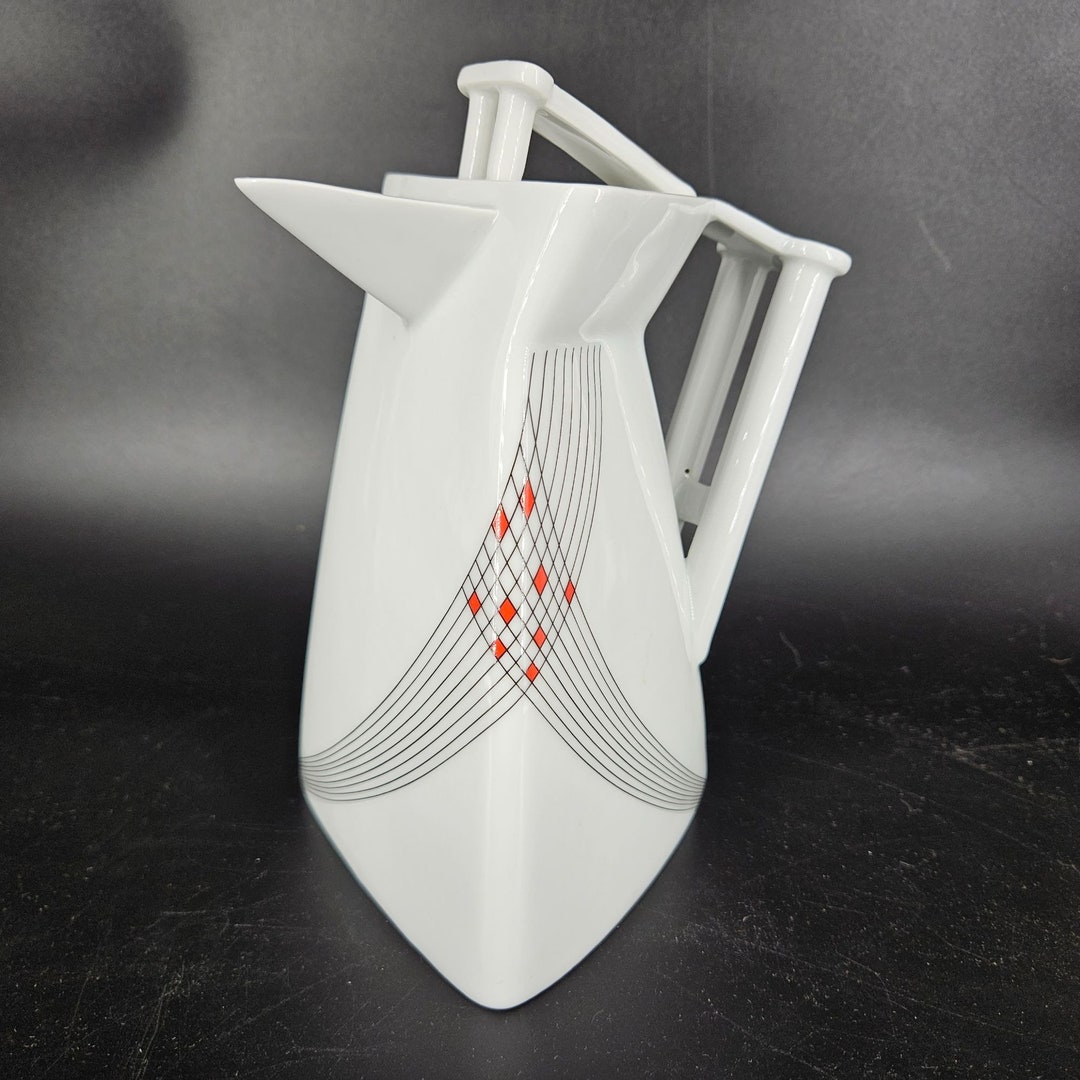 Vintage Atelier JM Lasov Delta Pyramid Czech Tea Coffee Pot Jug Carafe ...