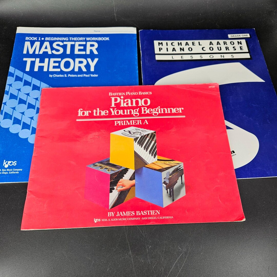 Piano Lesson Education Sheet Music Song Books Level Beginner A One Set ...