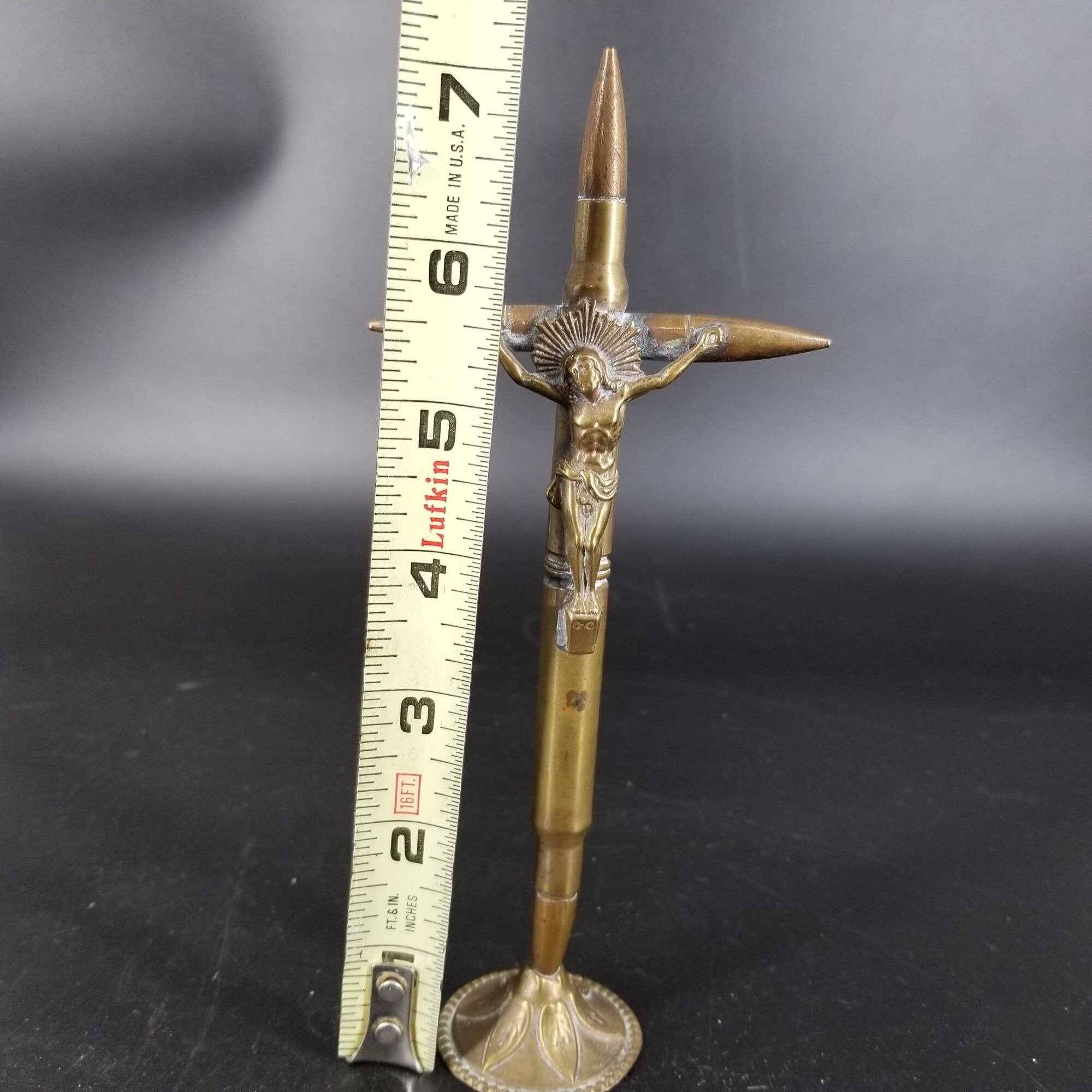 Antique WWI Trench Art Cross Crucifix Metal Shell Case 7 - Etsy