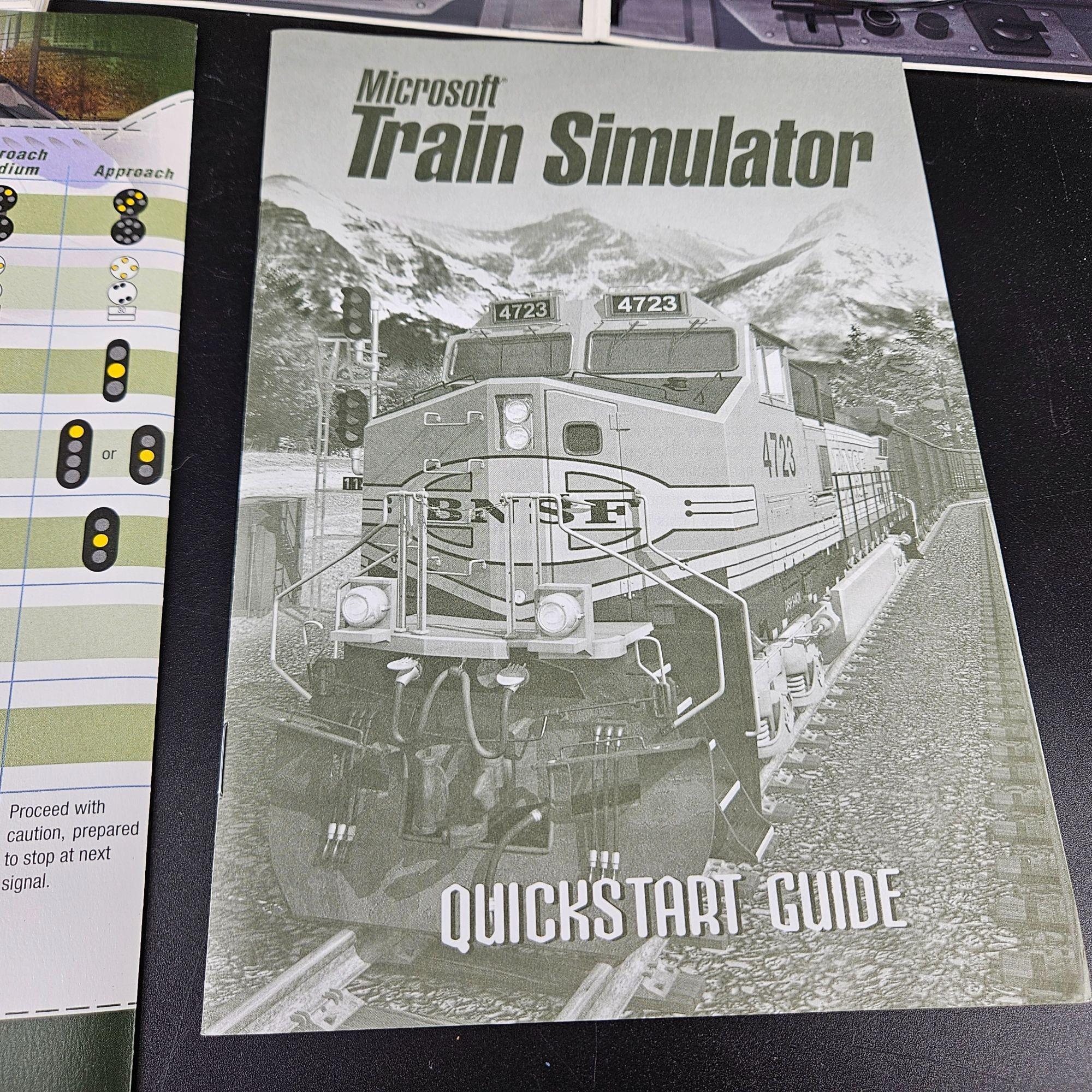 Microsoft Train Simulator 2001 PC CD Pilot Handbook Windows Locomotive ...