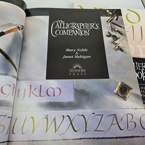 Calligraphy Hand Lettering Brush Typography Writing Book Companion Work ...