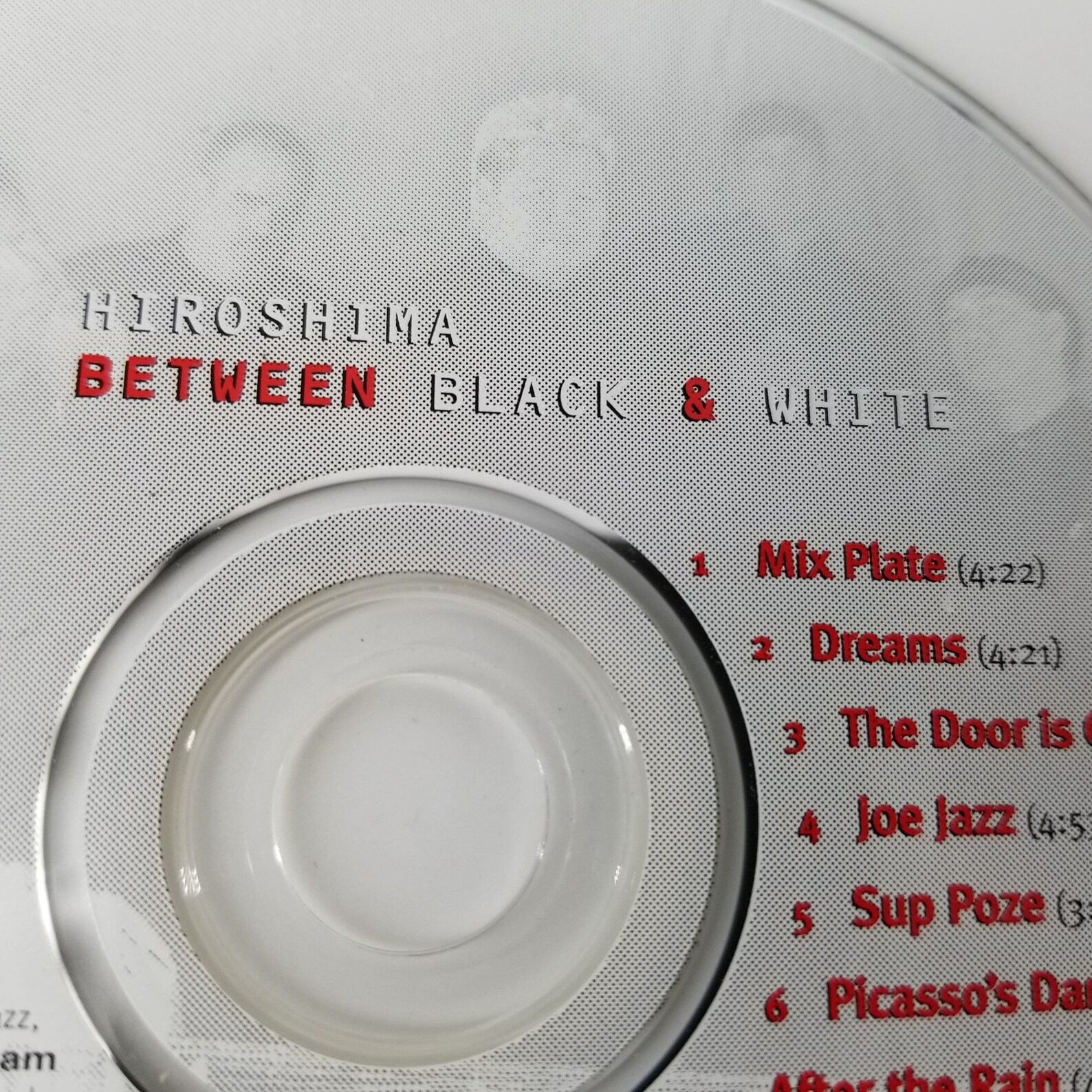 Hiroshima Music CD Between Black and White 1999 R&B American Japanese ...