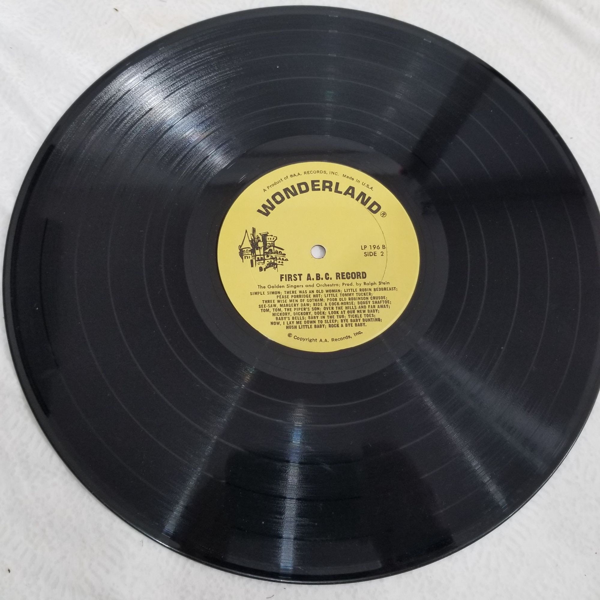 ABC Kids Children Music Song Album Vinyl LP Record G/G 70s Poem Lyric ...