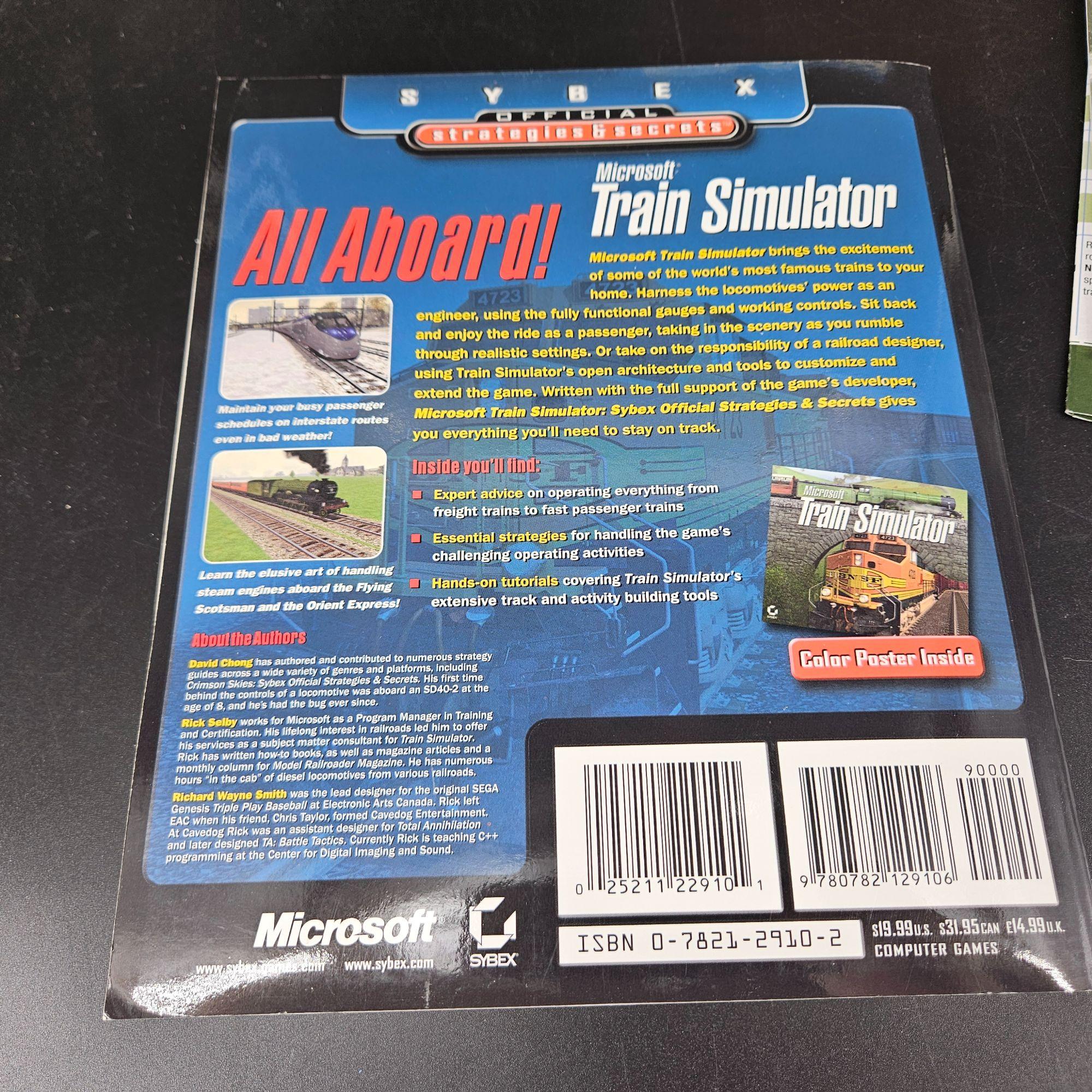 Microsoft Train Simulator 2001 PC CD Pilot Handbook Windows Locomotive Computer - Etsy