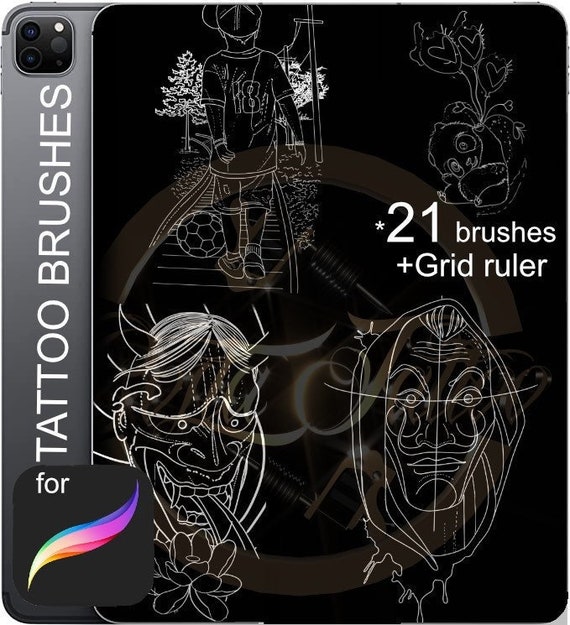 Tattoo Stencils Ready To Print PROCREATE Vol 2 Etsy