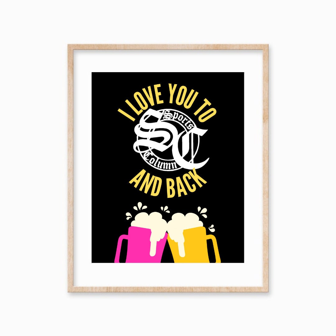 Sports Column (spoco) Bar Poster - 1 Print, DIGITAL DOWNLOAD, Vibrant ...