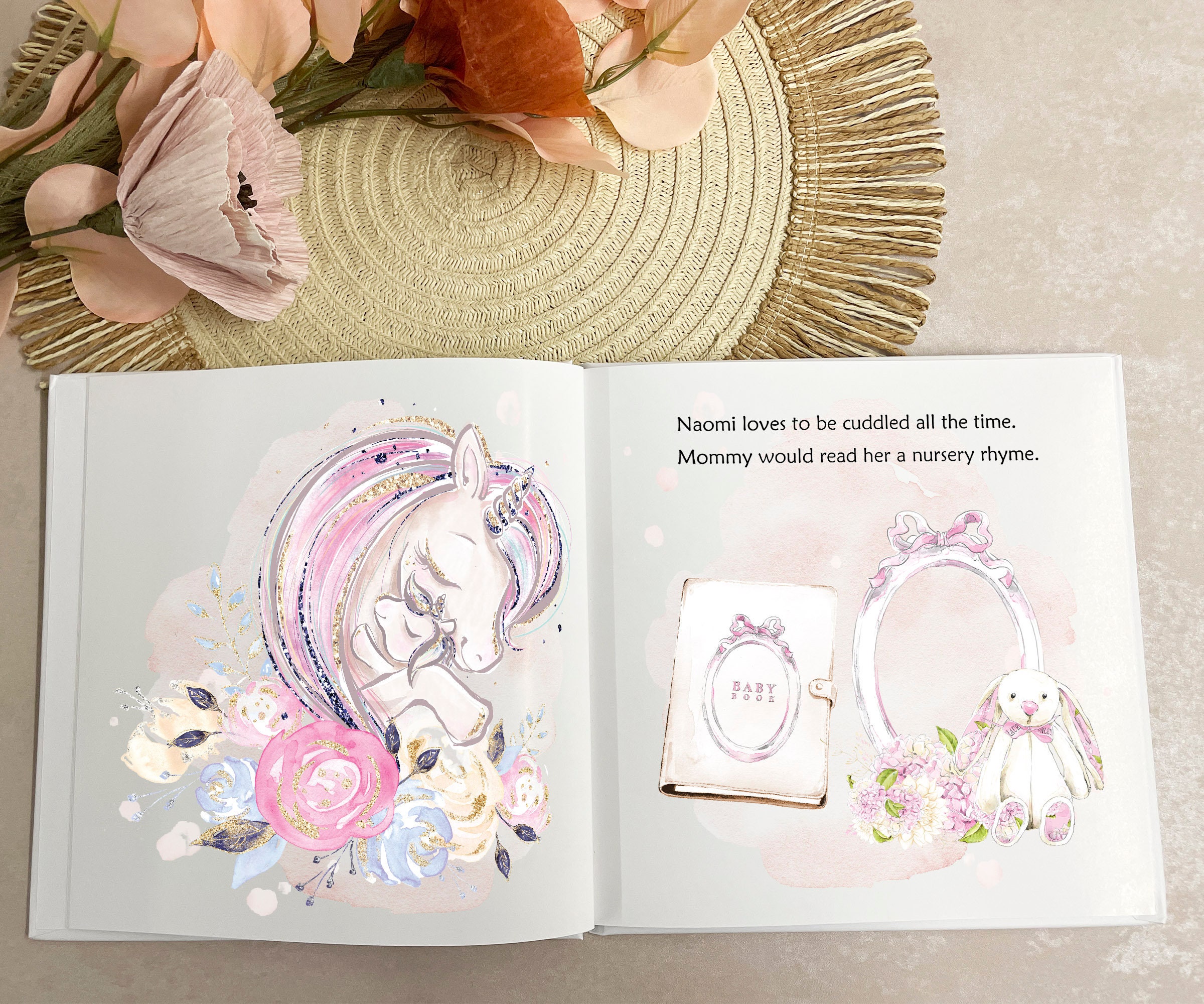 Personalized Unicorn Baby Book Custom Story Book for New Baby - Etsy