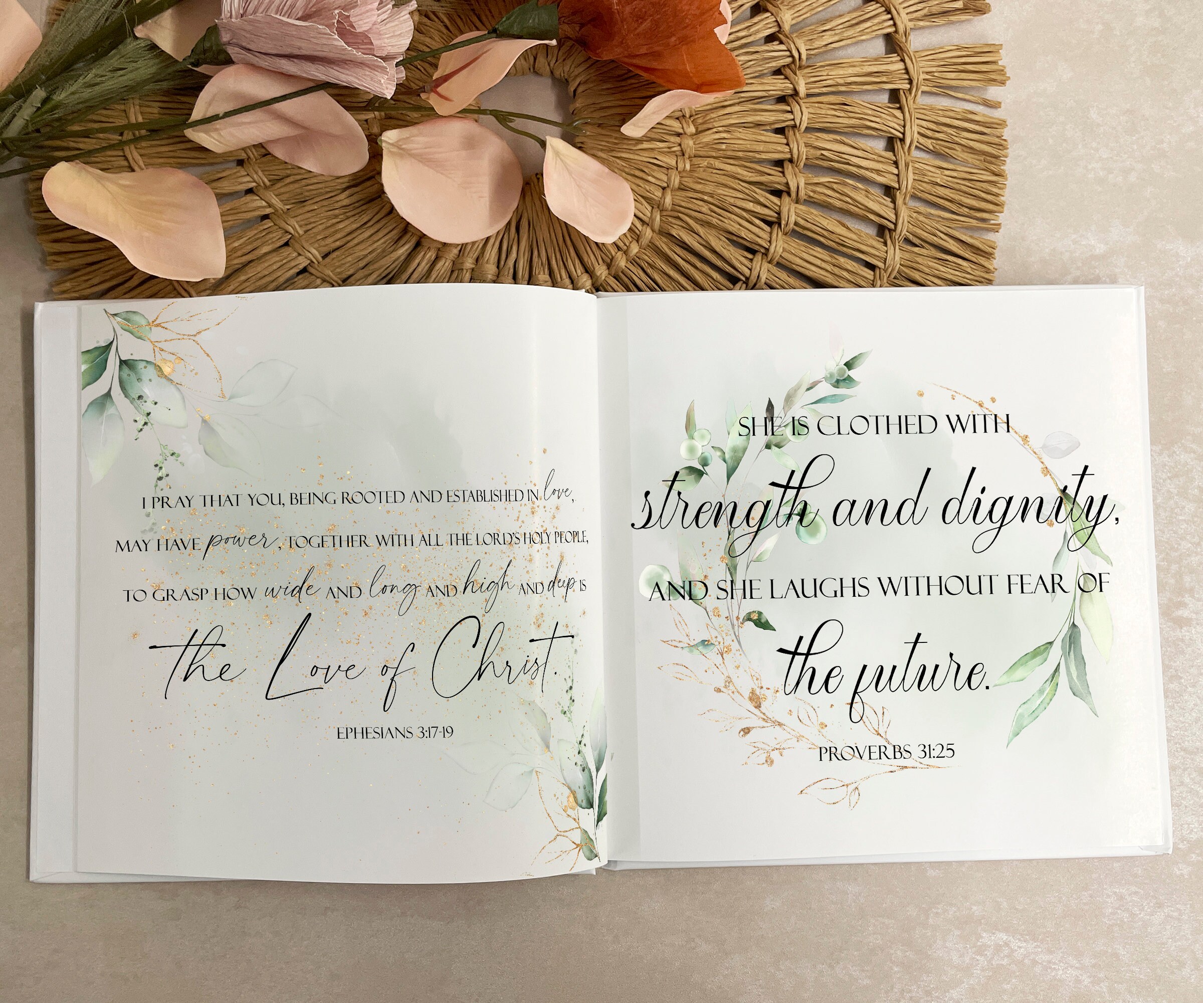 Baptism Gift Girl From Godmother Personalized Christian Baby Book ...