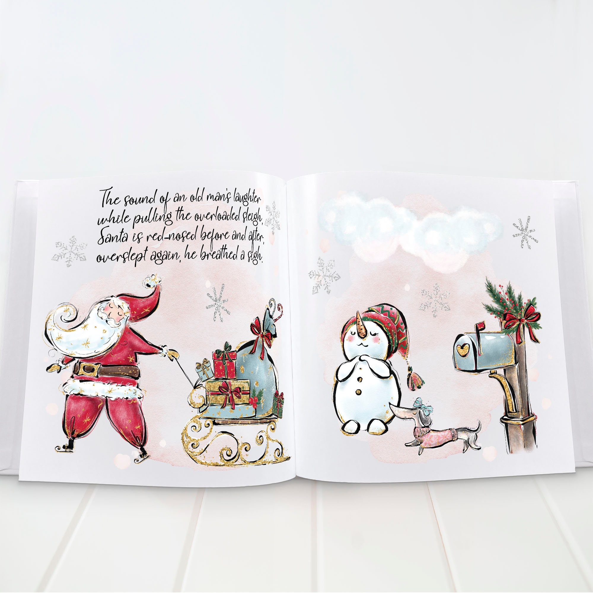 Personalised Christmas Eve Book for Girl Sisters Custom Xmas Childrens ...