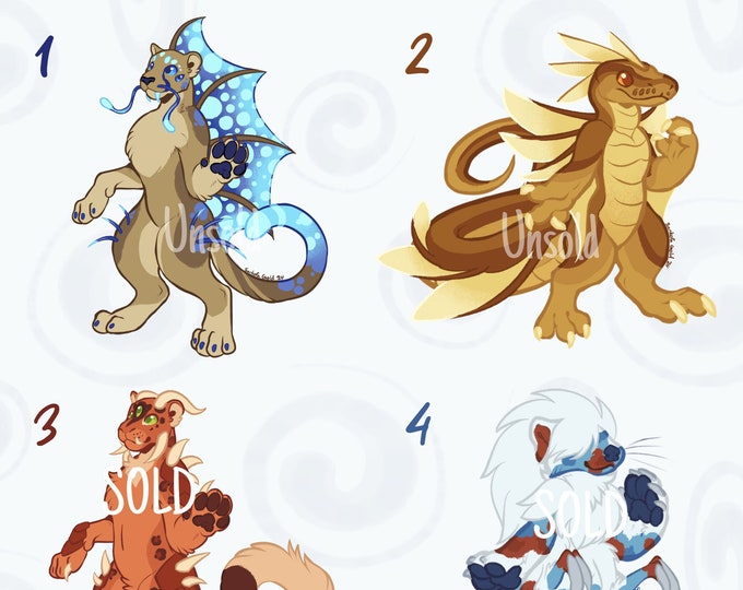 Alien Furry Anthro Character Adopts - Etsy