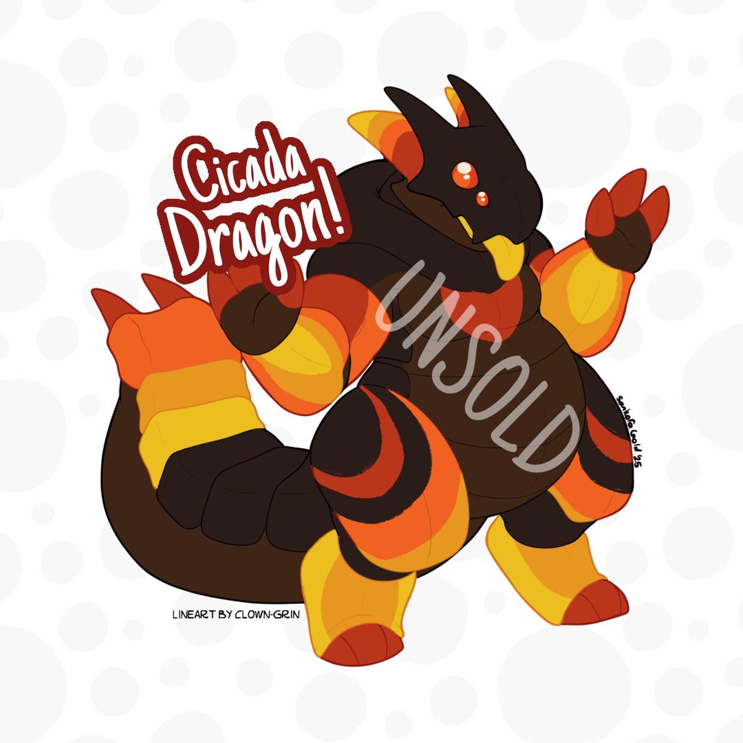 Cicada Dragon Furry Character Adopt - Etsy