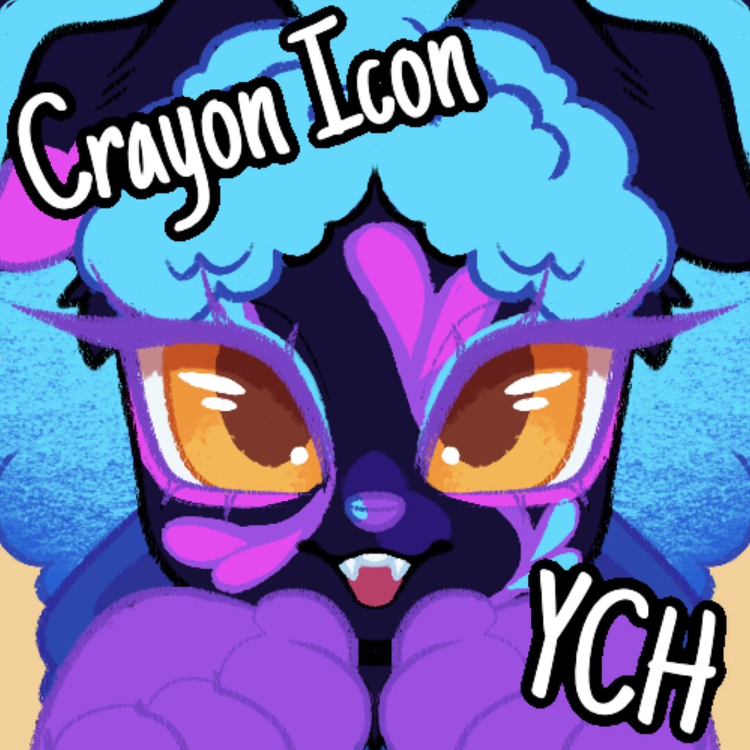 Tiny Crayon Style Custom Furry Icon YCH - Etsy