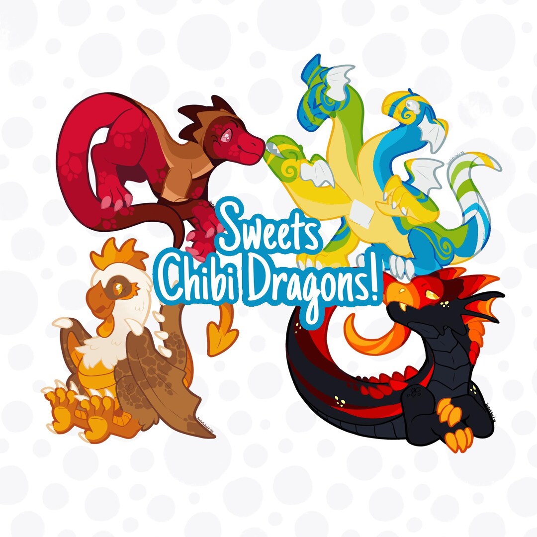 Sweets Chibi Dragons Furry Character Adopts - Etsy