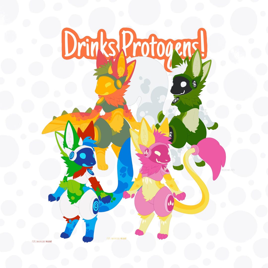 Cold Drinks Protogen Furry Character Adopts - Etsy