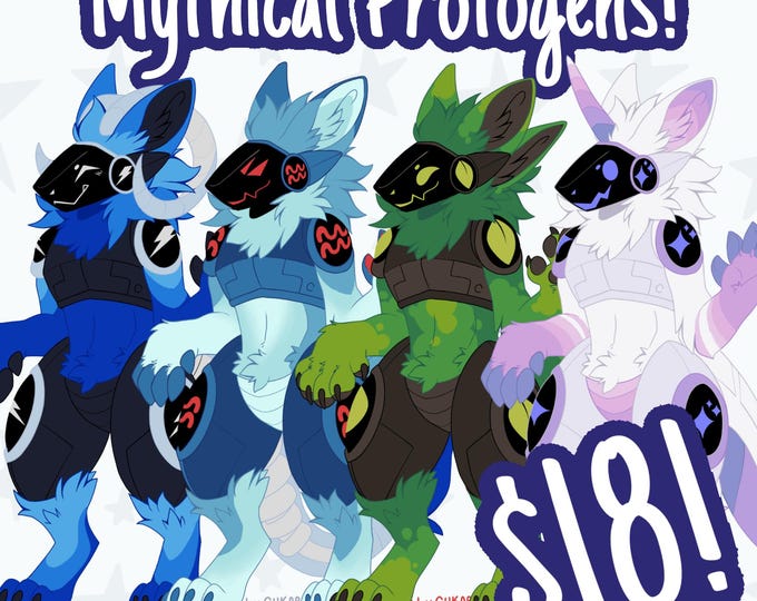 Mythical Protogens Furry Character Adopts - Etsy