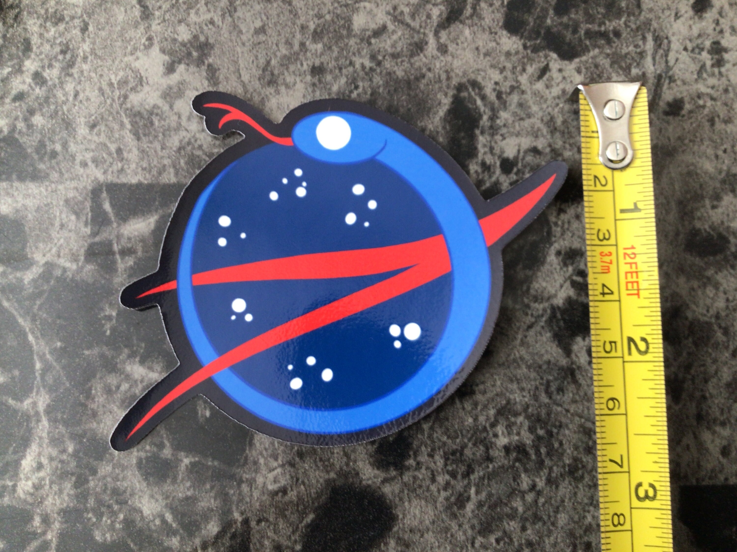 Noodle NASA Logo Vinyl Sticker | Cute Snake, Space, Astronaut, Danger ...