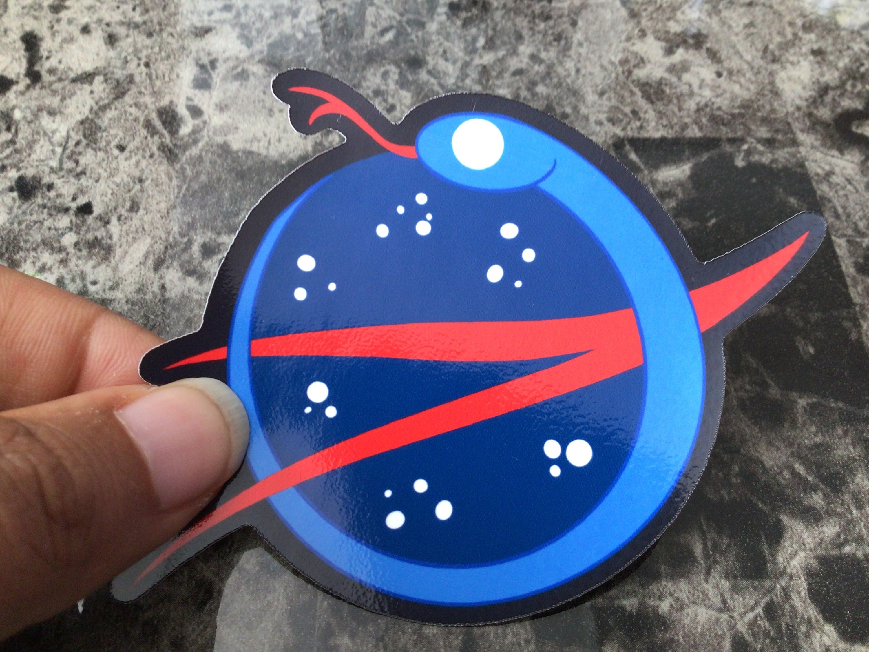 Noodle NASA Logo Vinyl Sticker Cute Snake Space Astronaut - Etsy Finland