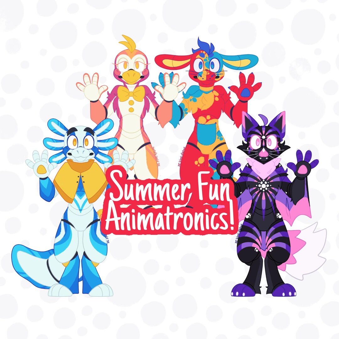 Summer Fun Animatronics FNAF Furry Character Adopts - Etsy UK