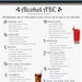 Alcohol ABC Cocktail List of Drink Recipes Printable Bar - Etsy Canada