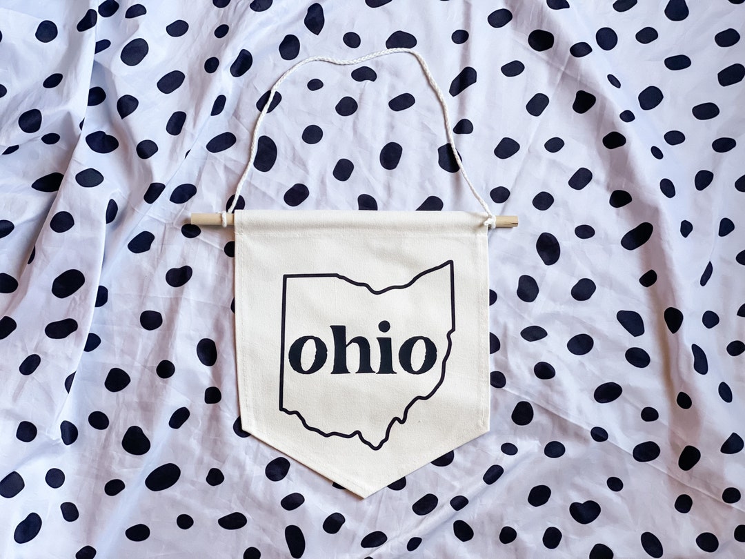 Ohio Wall Banner Ohio Wall Hanging Ohio Home Decor - Etsy