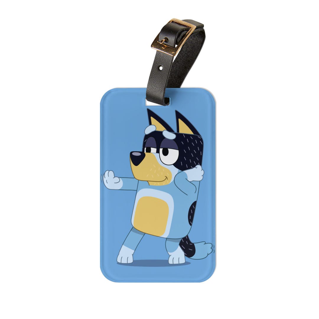 Bluey Luggage Tag - Dad Bandit - Etsy