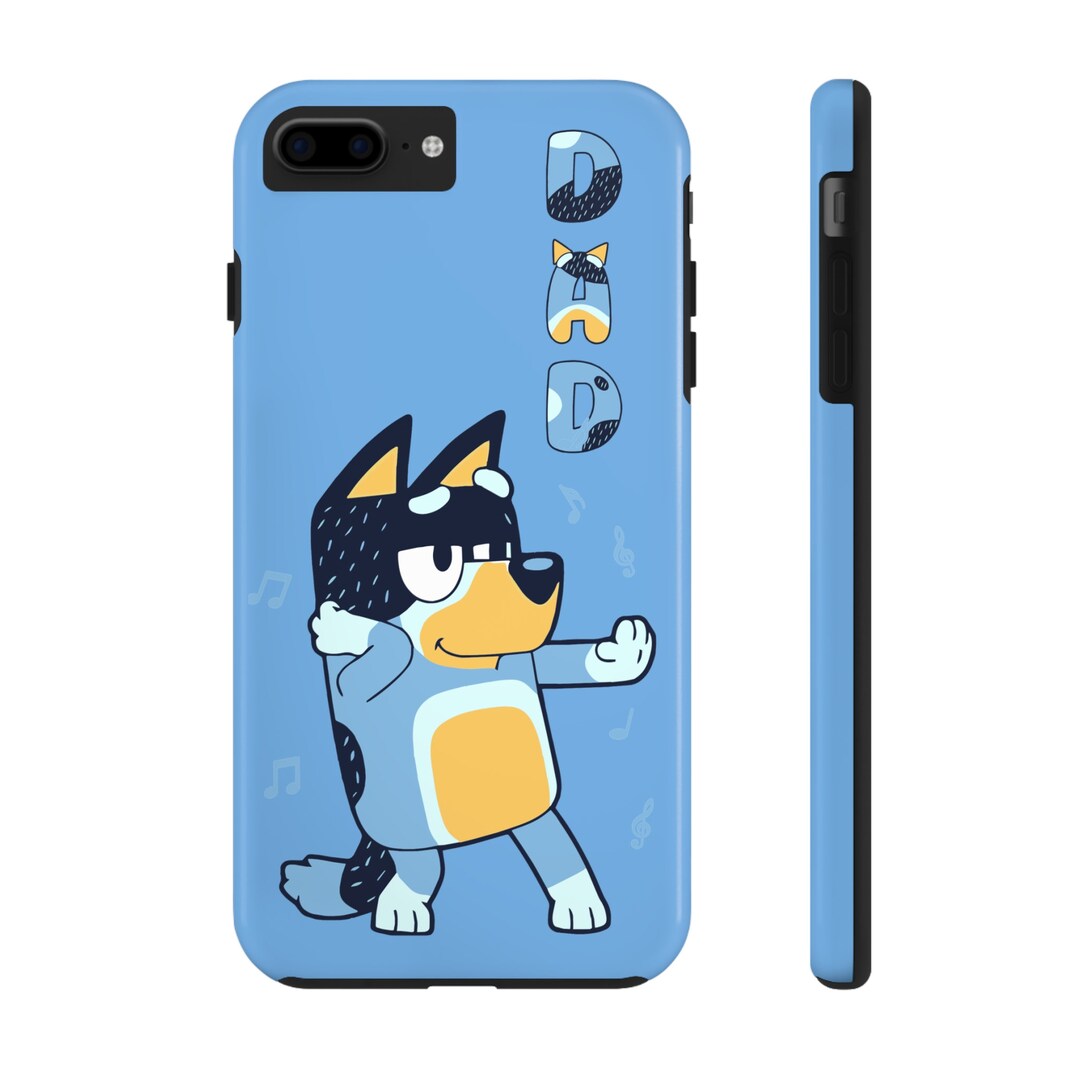 Bluey Dad Dancing Bandit Tough Phone Cases Blue - Etsy