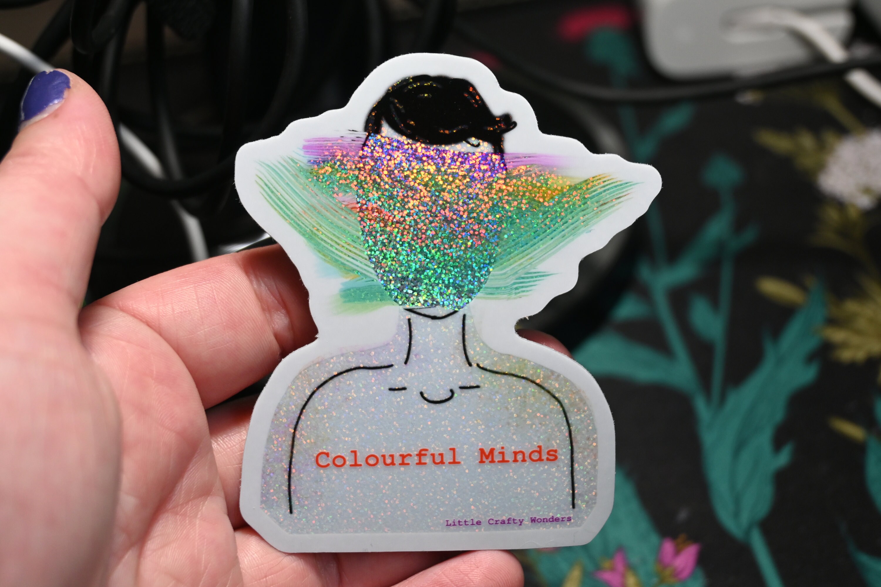 Colourful Minds Sticker, ADHD Sticker, ADHD, Neurodivergent, Neurospicy ...
