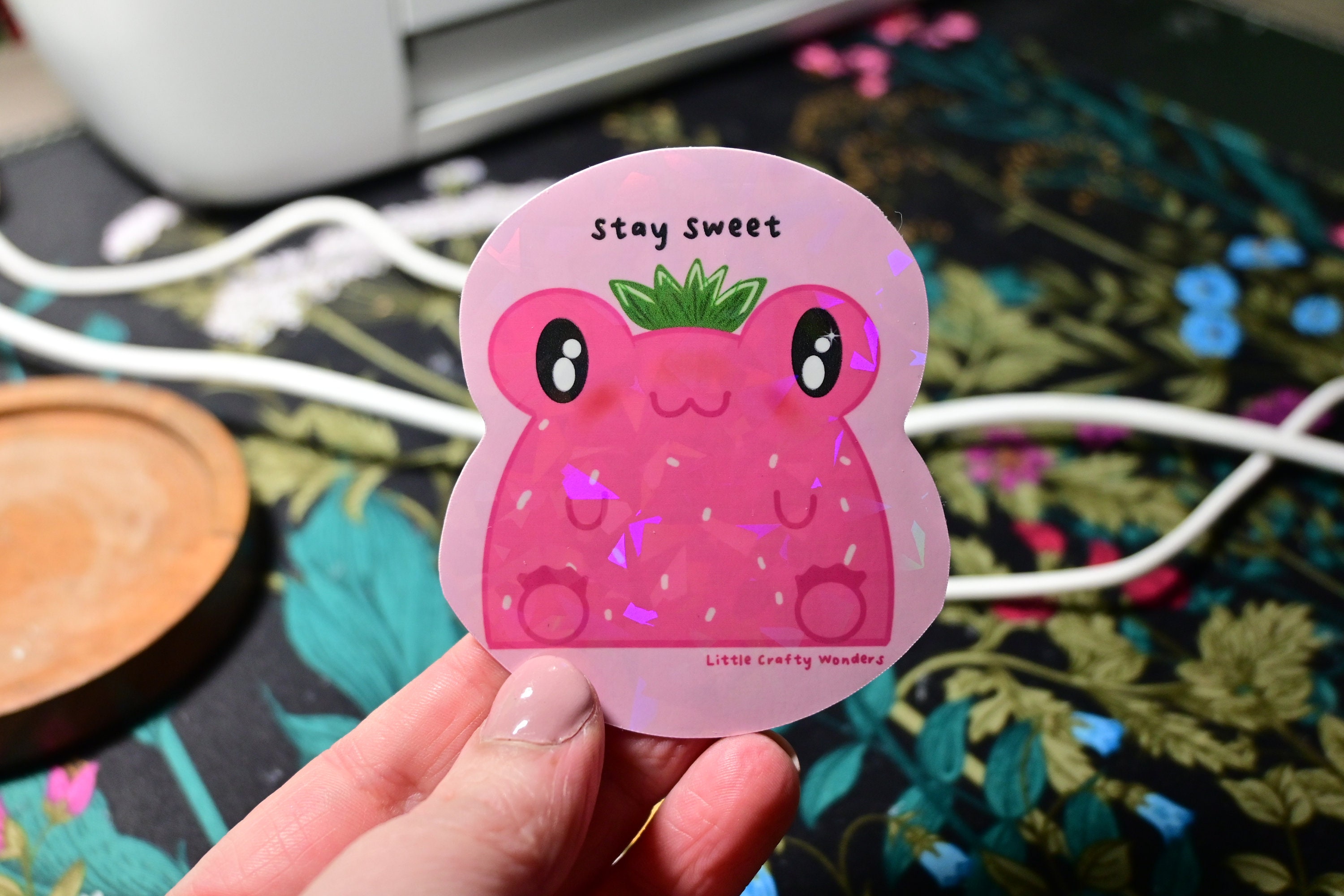 Strawberry Uwu Sticker, Wawa Sticker, Strawberry Sticker, Big ...