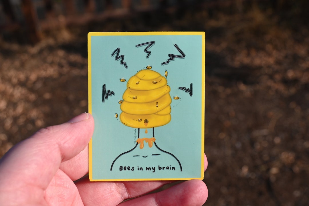 Brain Bees Sticker (ADHD Sticker) - Etsy