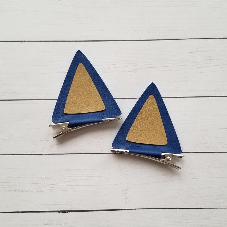 Blue Dog Ears Blue Dog Hair Clips Blue Dog Hair Bows Blue - Etsy