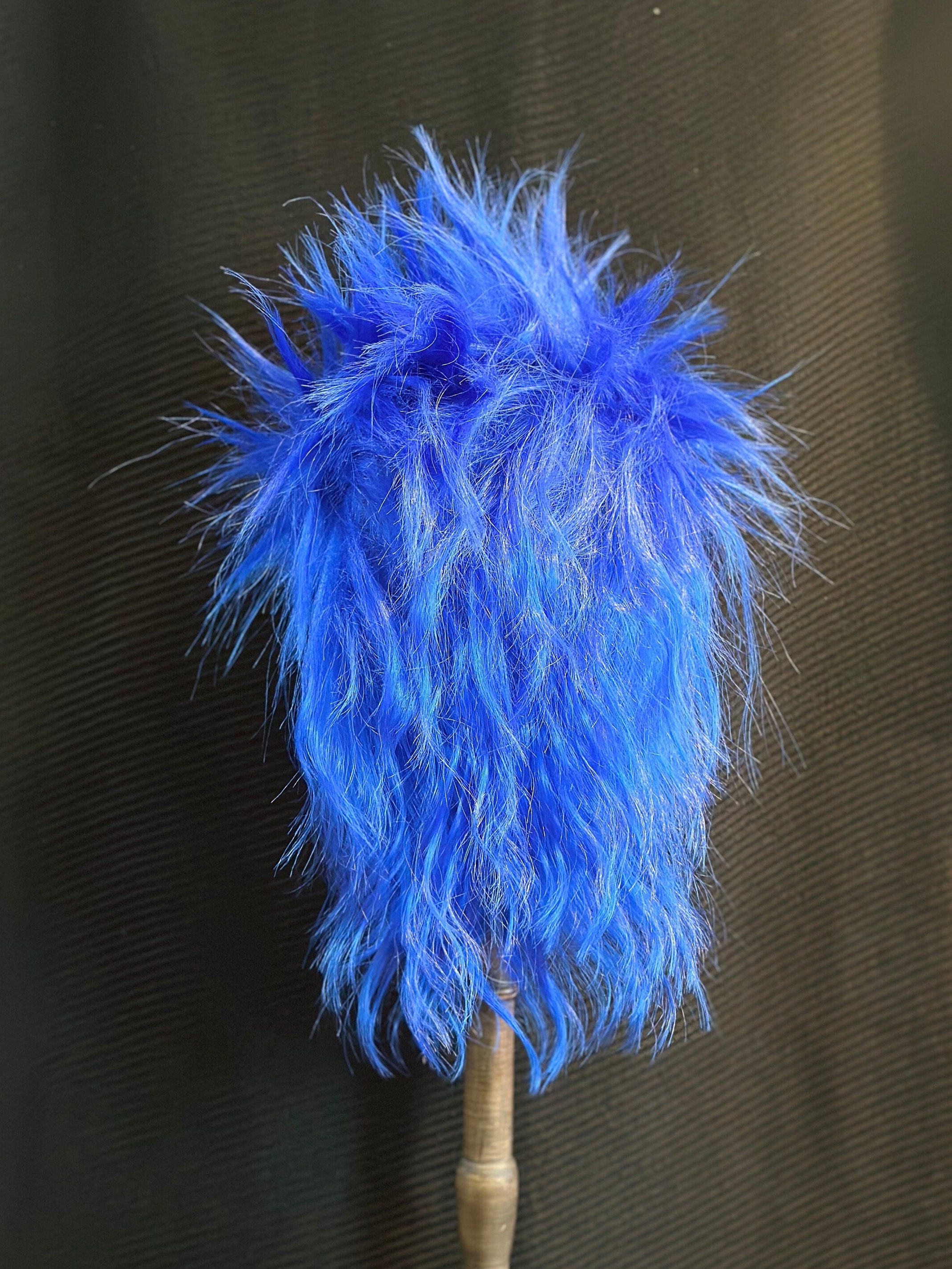 Electric Blue Mohawk Punk Mullet Style Wig - Etsy